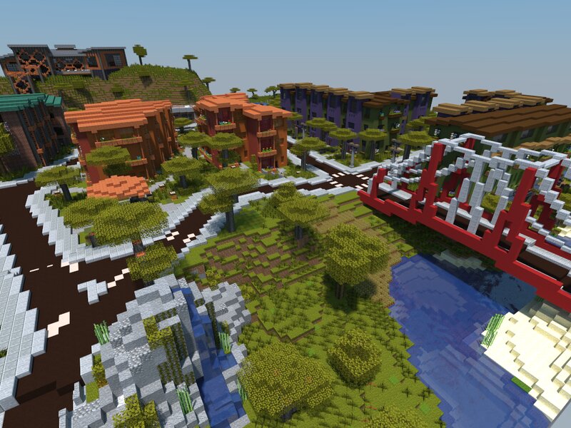 Coastal City on Natural Biomes (WIP) Minecraft Map