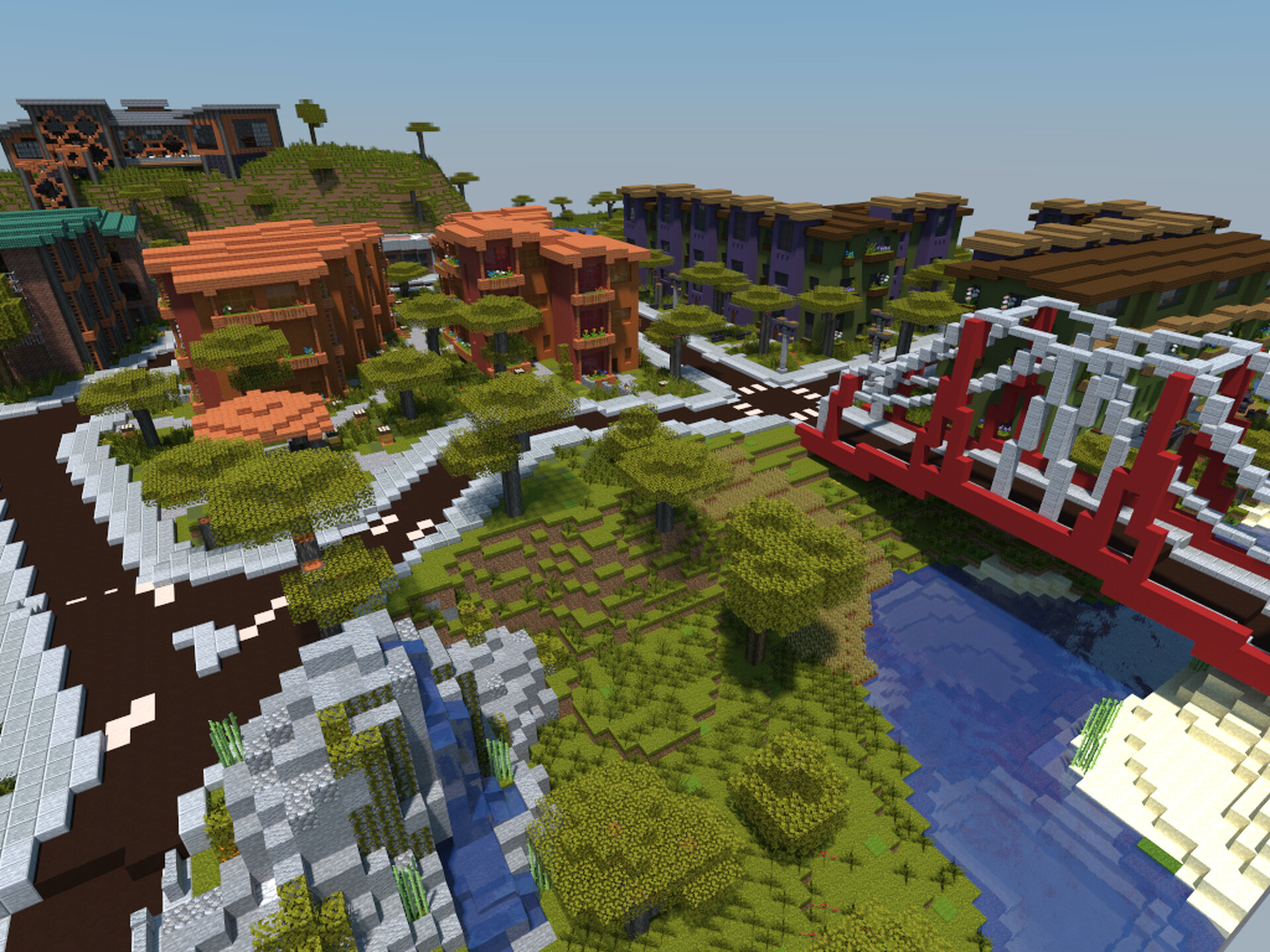 Coastal City on Natural Biomes (WIP) Minecraft Map