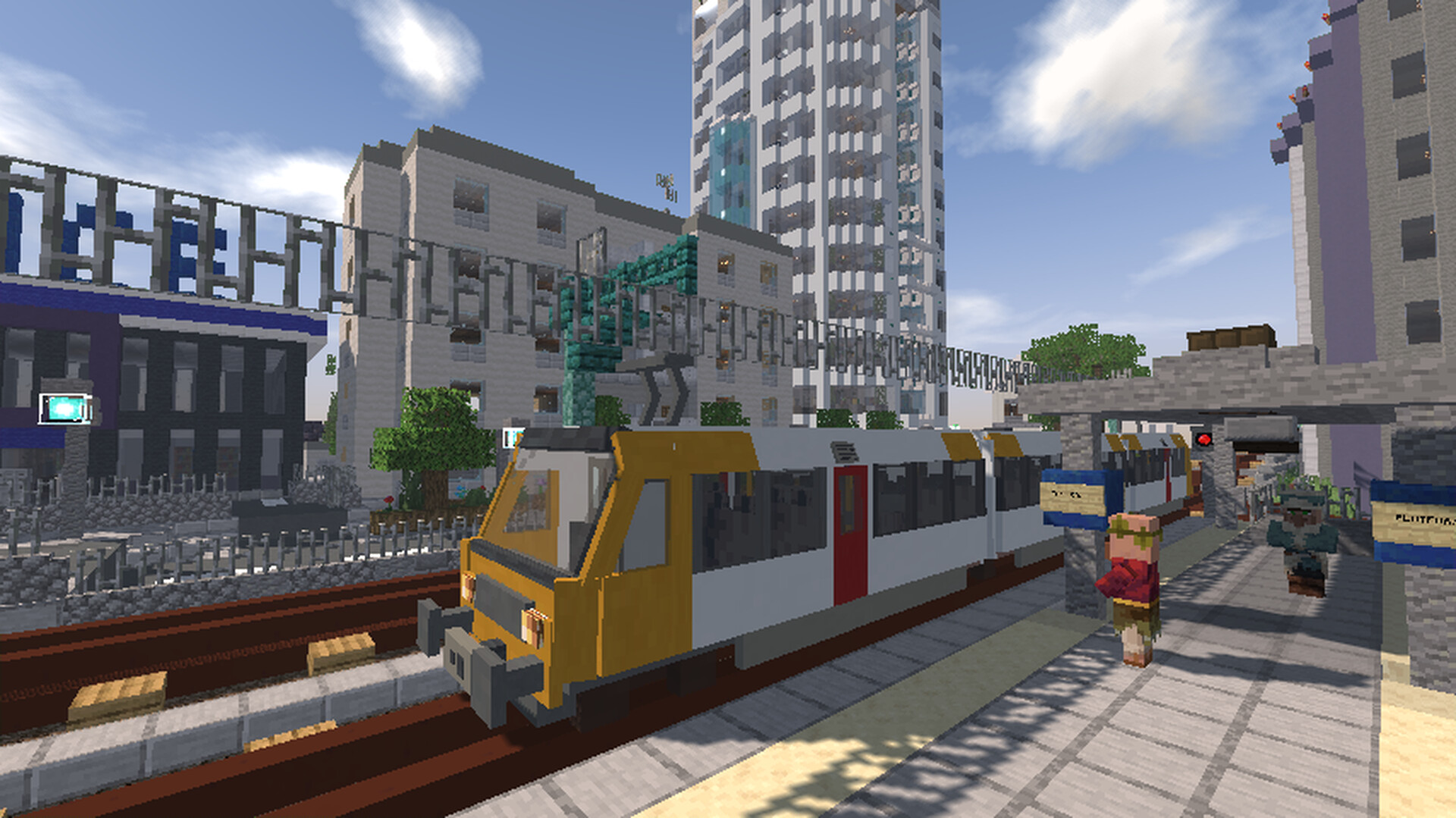 Portville - A city with working traffic system Minecraft Map
