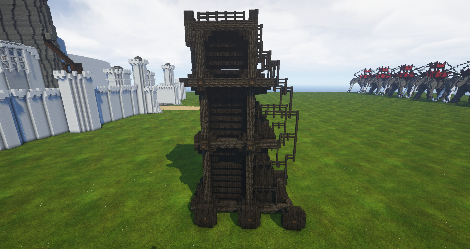 Minas Tirith Siege Tower Minecraft Map