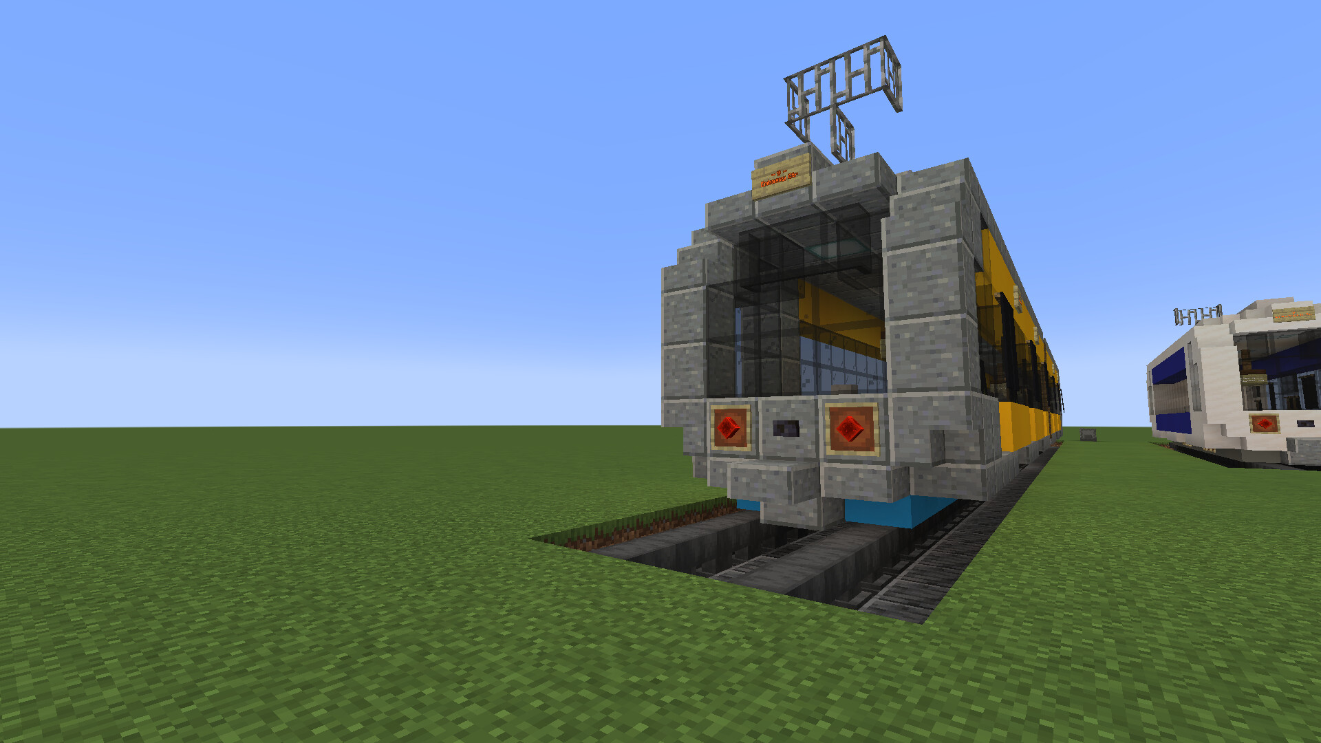 Custom Modern Streetcars with Size and Color Variants Minecraft Map