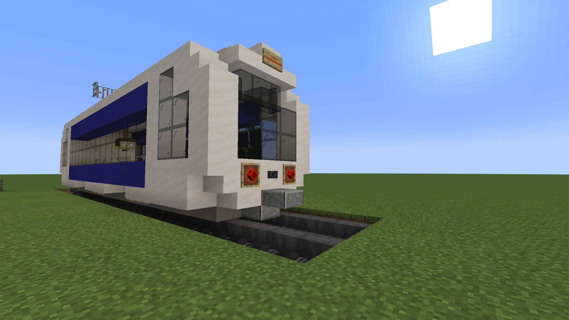 Custom Modern Streetcars with Size and Color Variants Minecraft Map
