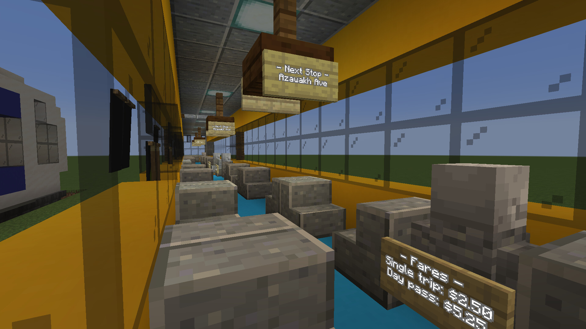 Custom Modern Streetcars with Size and Color Variants Minecraft Map