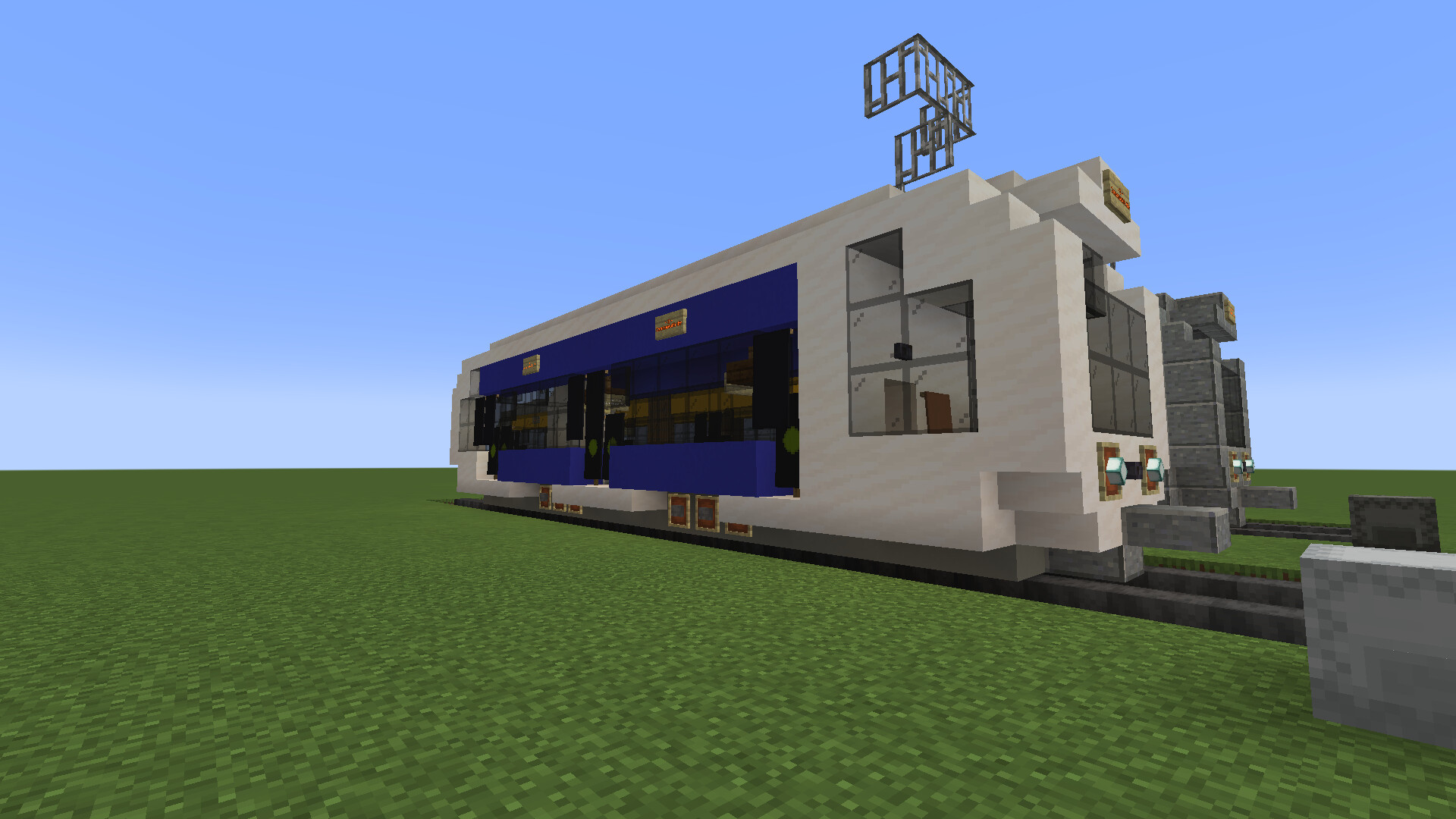 Custom Modern Streetcars with Size and Color Variants Minecraft Map