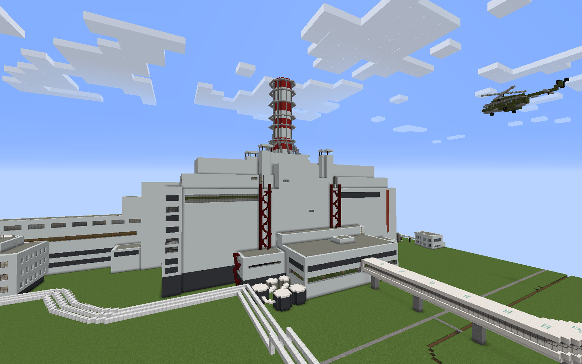 Chernobyl NPP before the accident version 1.14.4x Minecraft Map