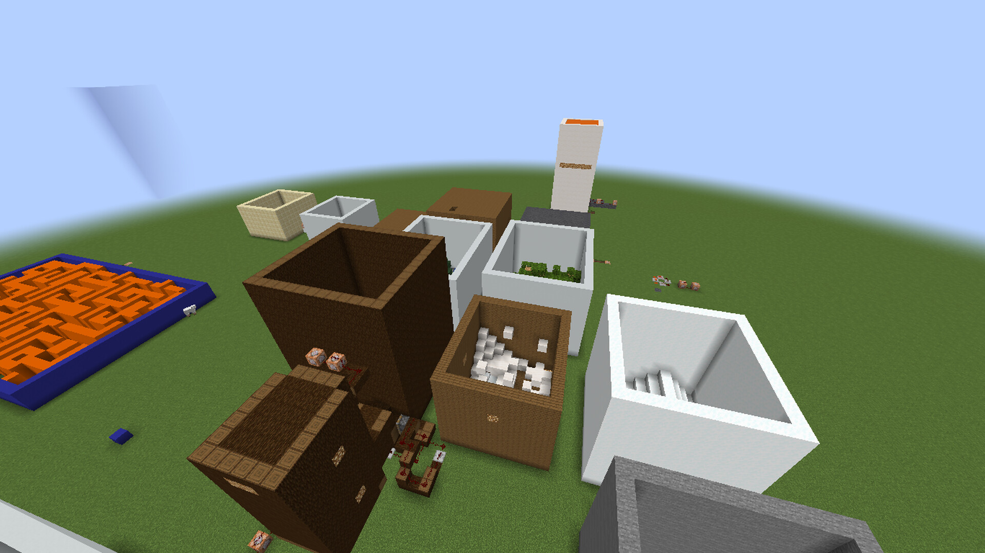 Find the button, 10 levels + 3 bonus levels! Minecraft Map