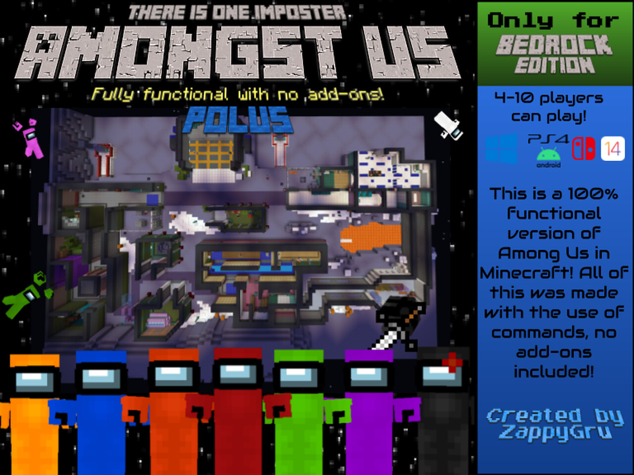 Amongst Us: Polus Minecraft Map