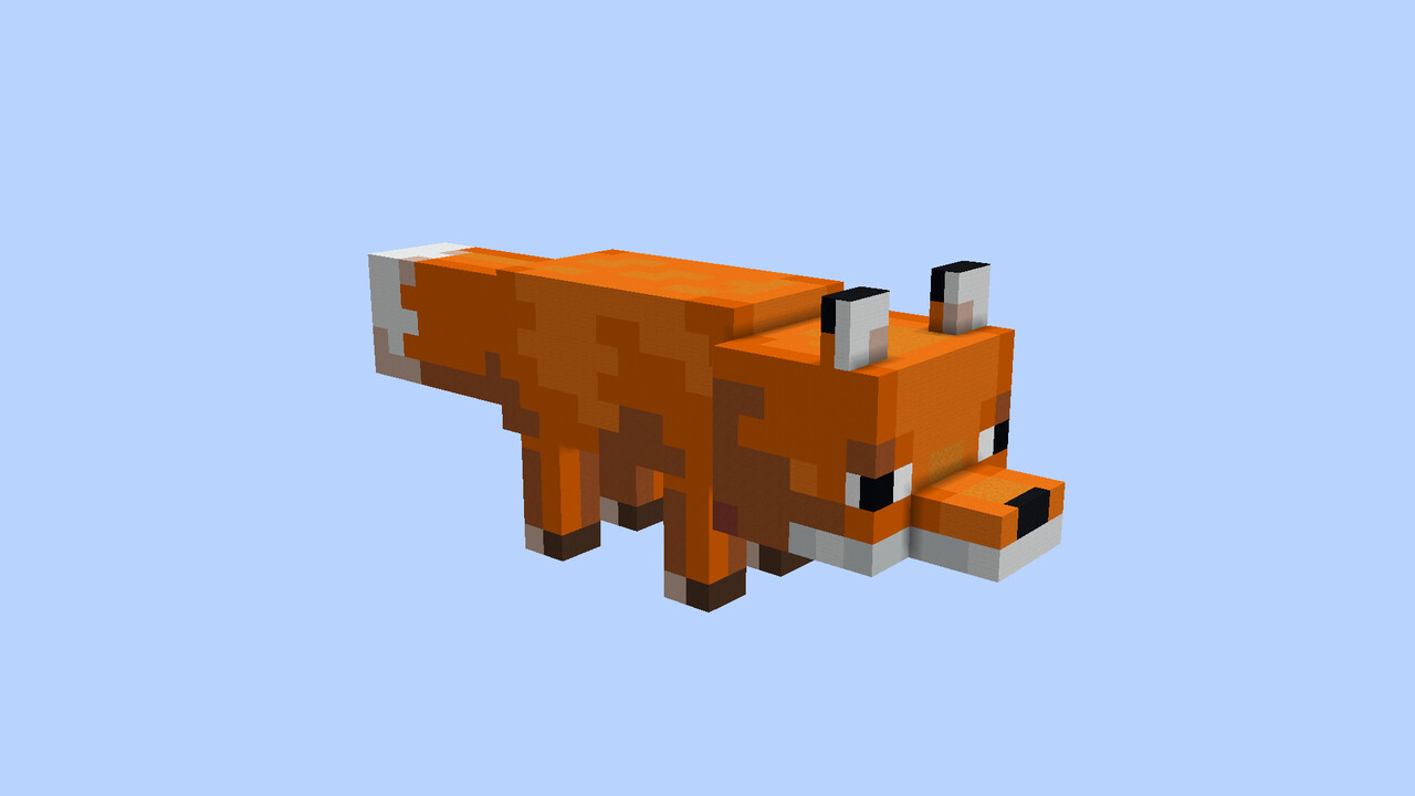 Fox Mob Statues Minecraft Map