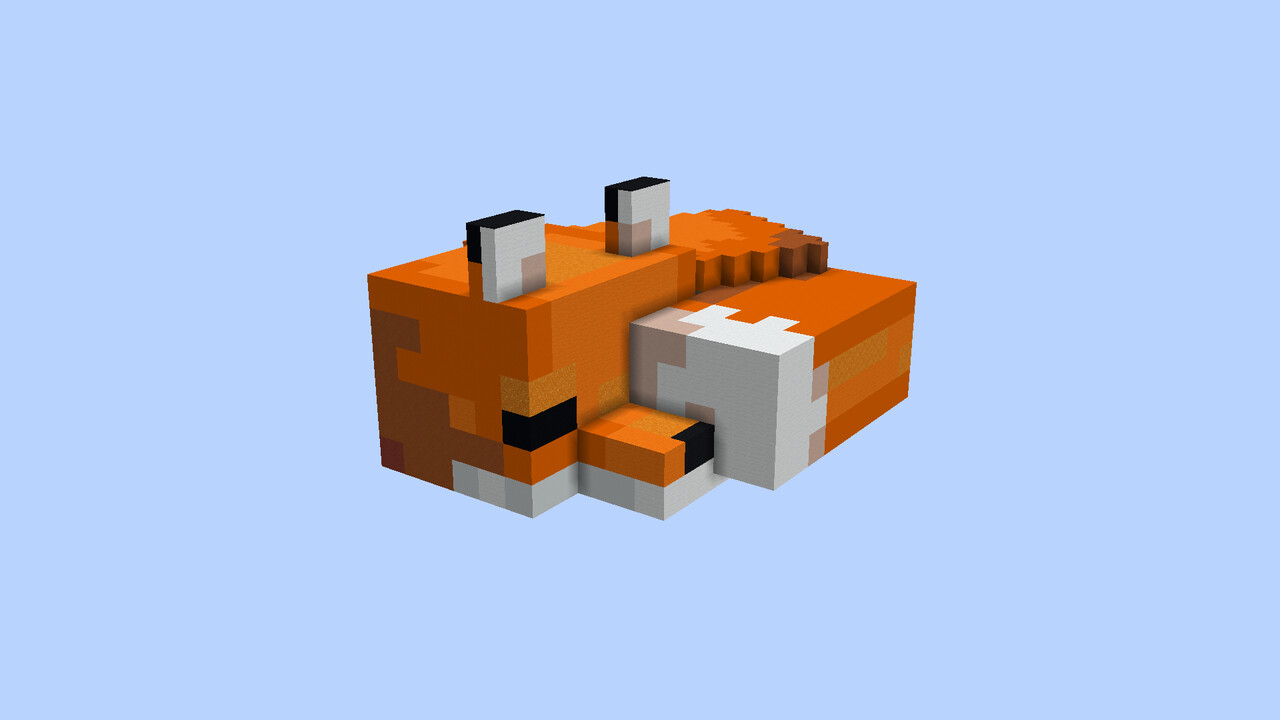 Fox Mob Statues Minecraft Map
