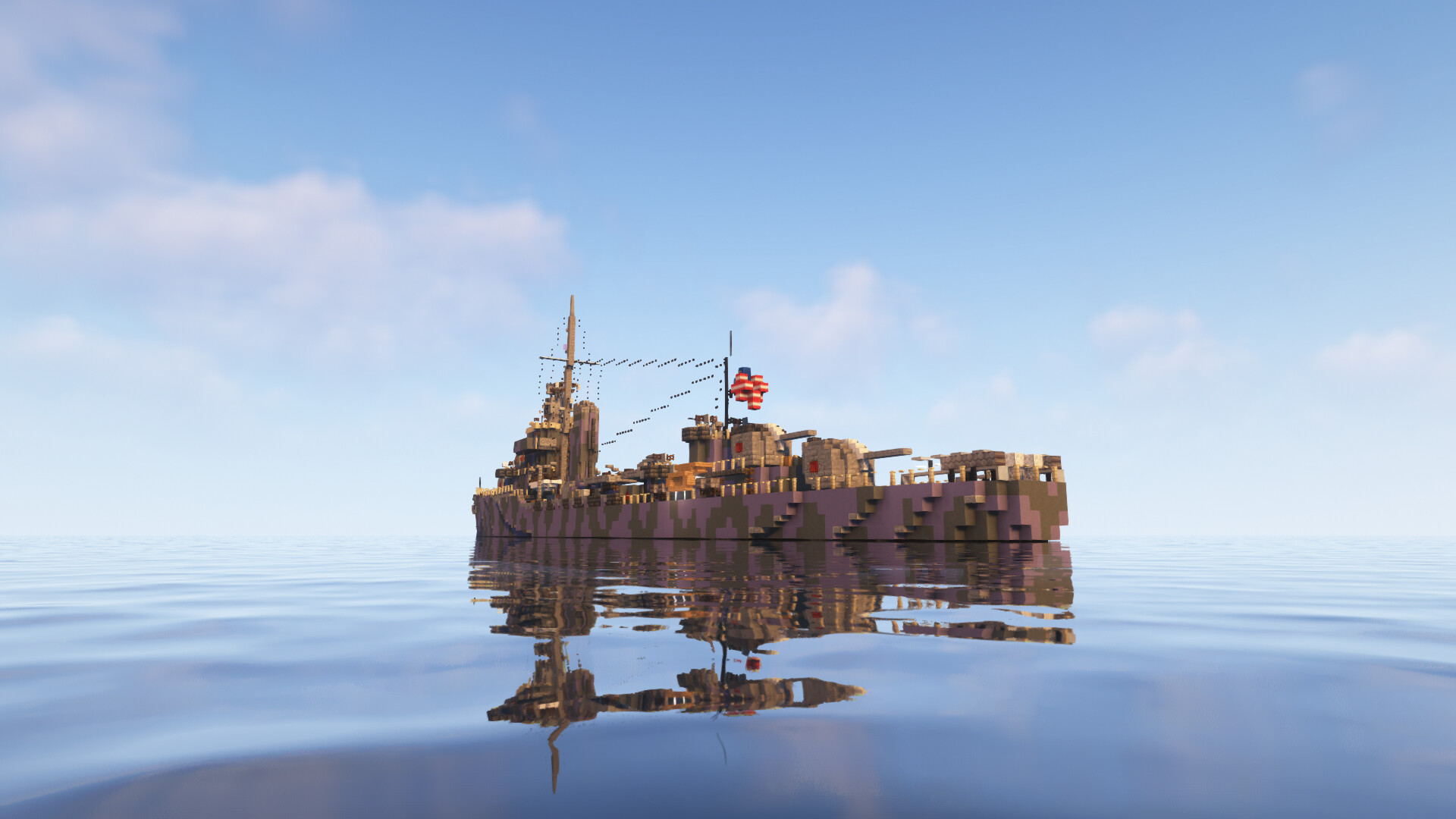 USS Sims Class Destroyer + Download Minecraft Map