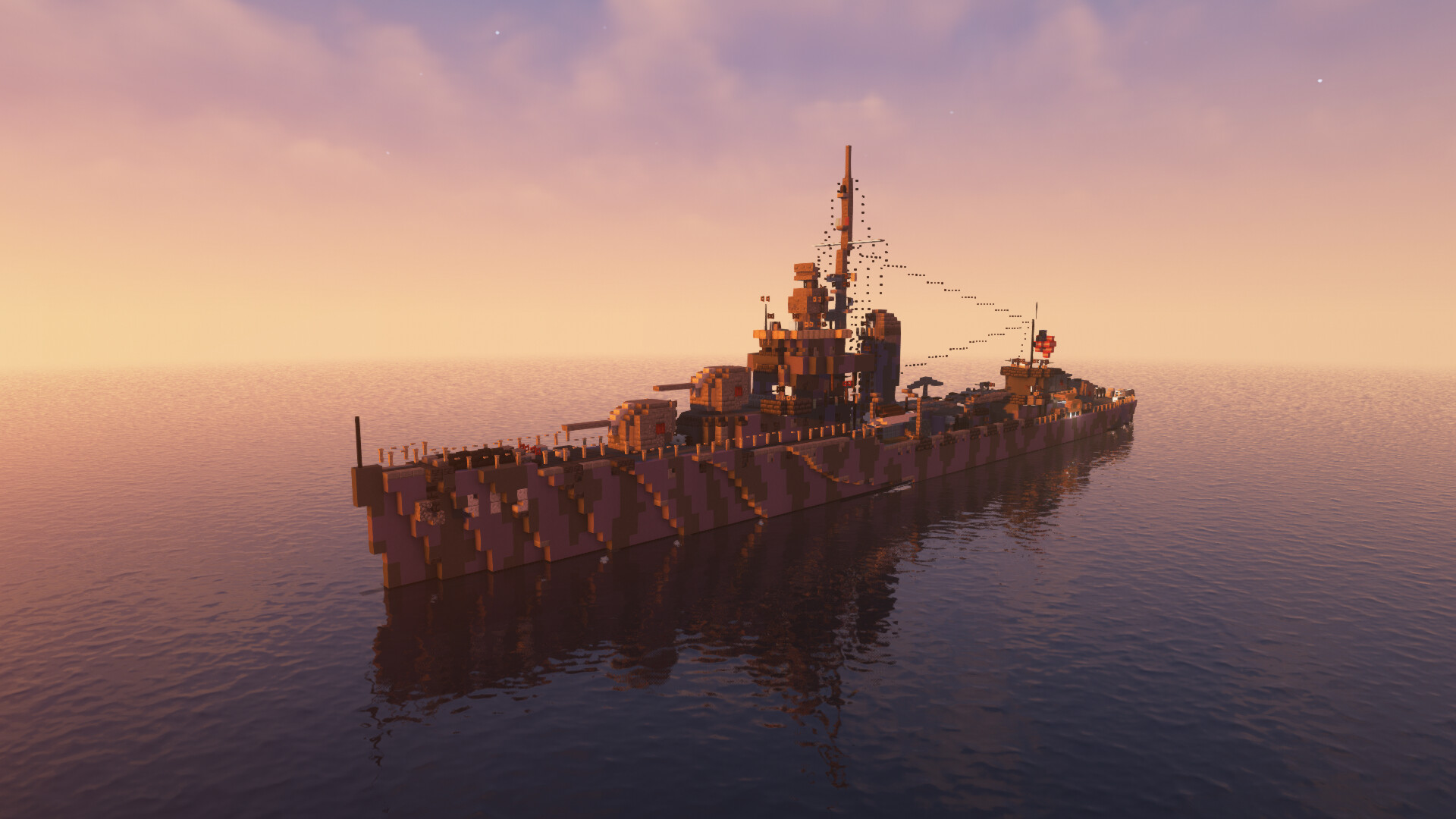 USS Sims Class Destroyer + Download Minecraft Map