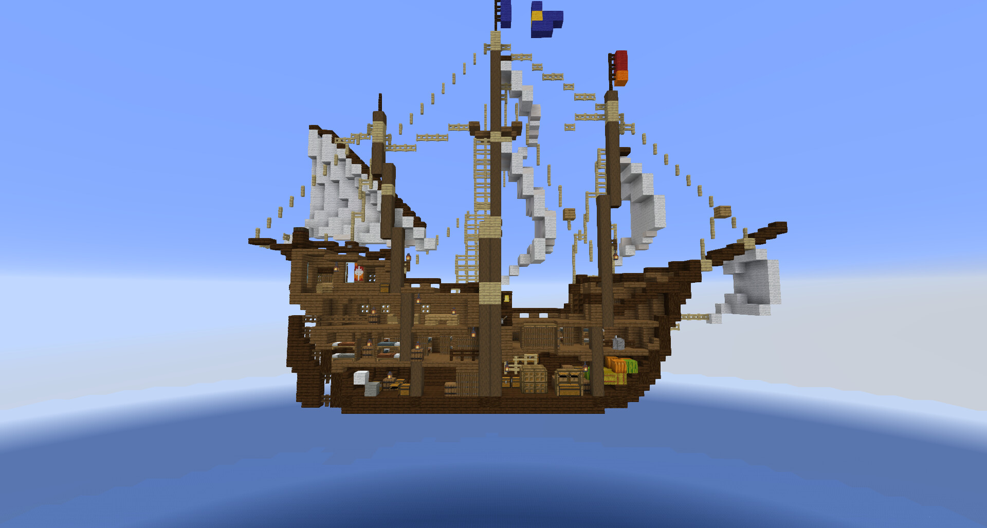 Medieval Ship large Carrack "Argotus" Minecraft Map
