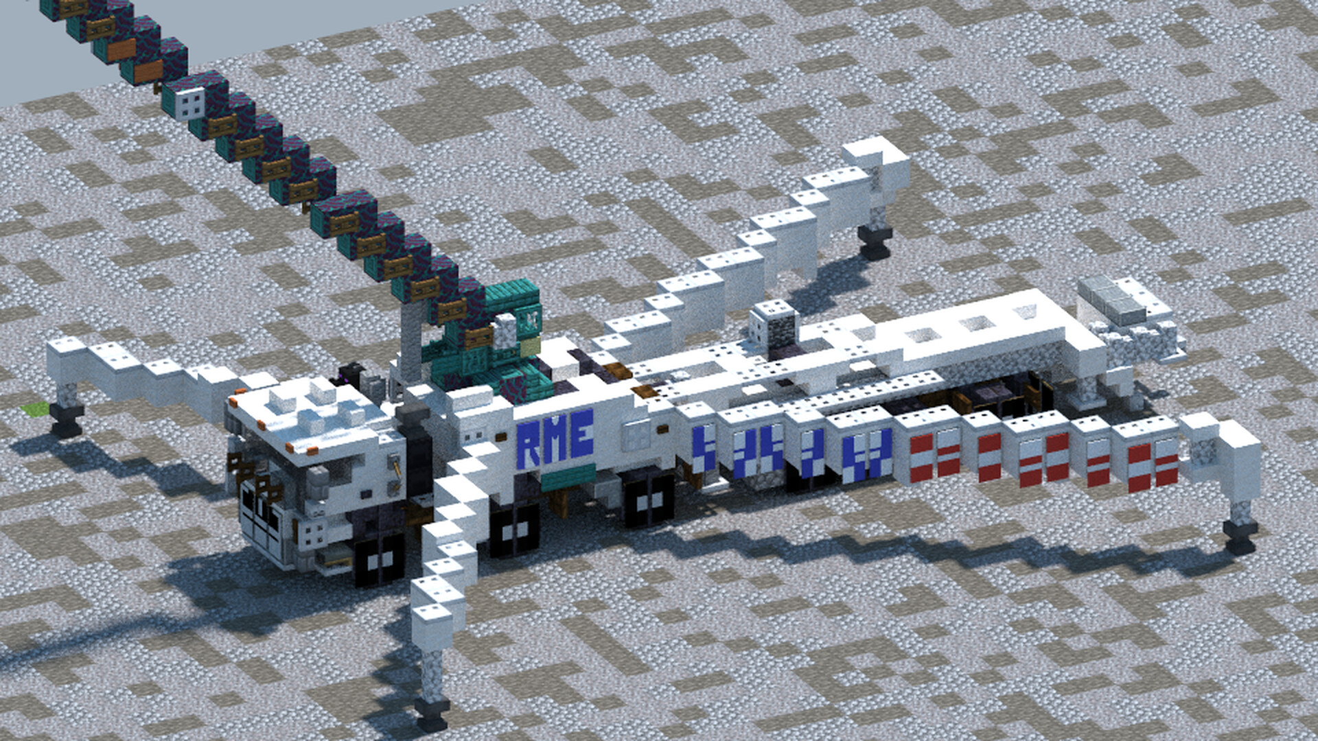 Mack MRU, Alliance 65 Concrete pump truck [With Download] Minecraft Map