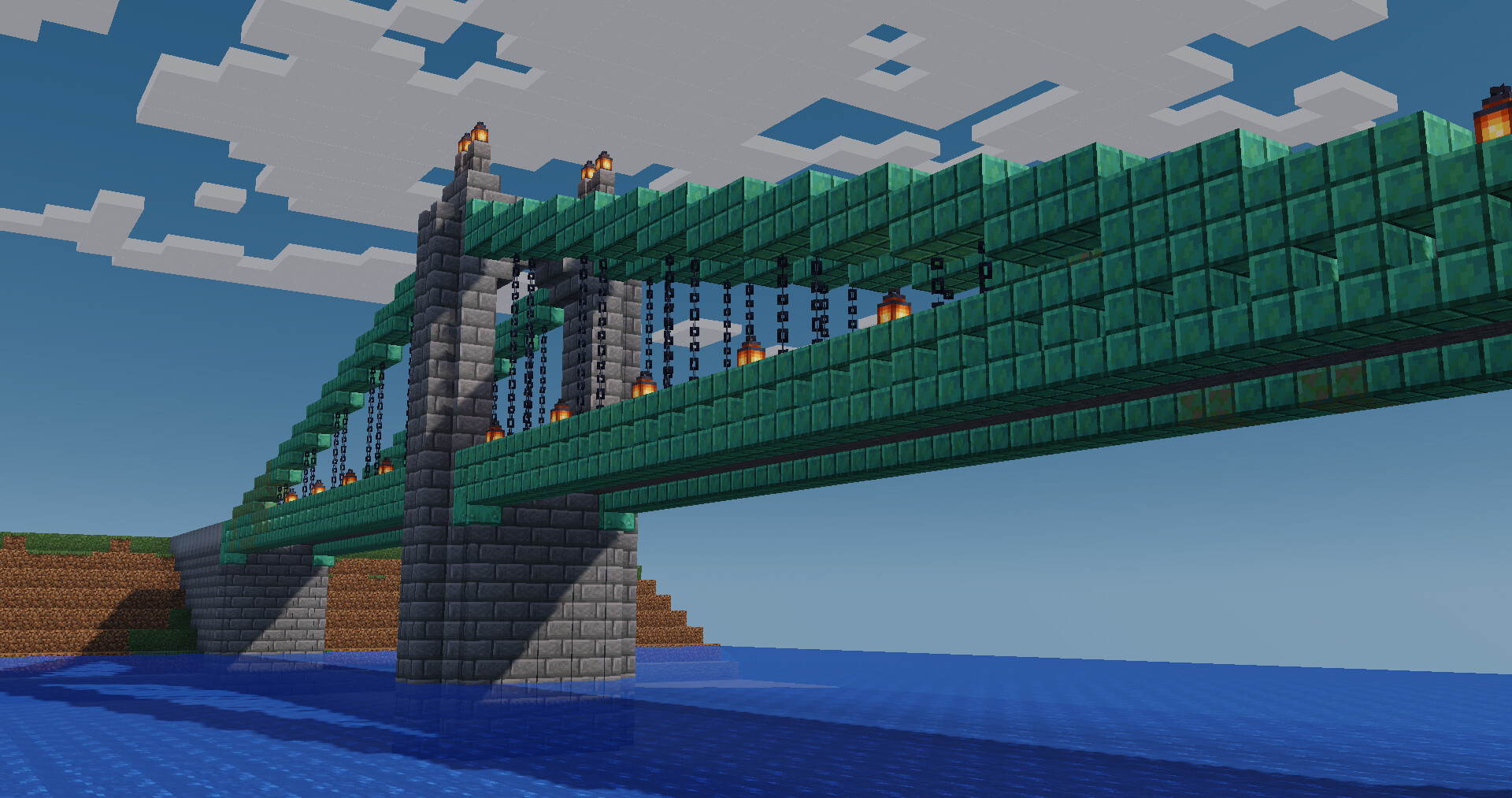 Copper Suspension Bridge Minecraft Map