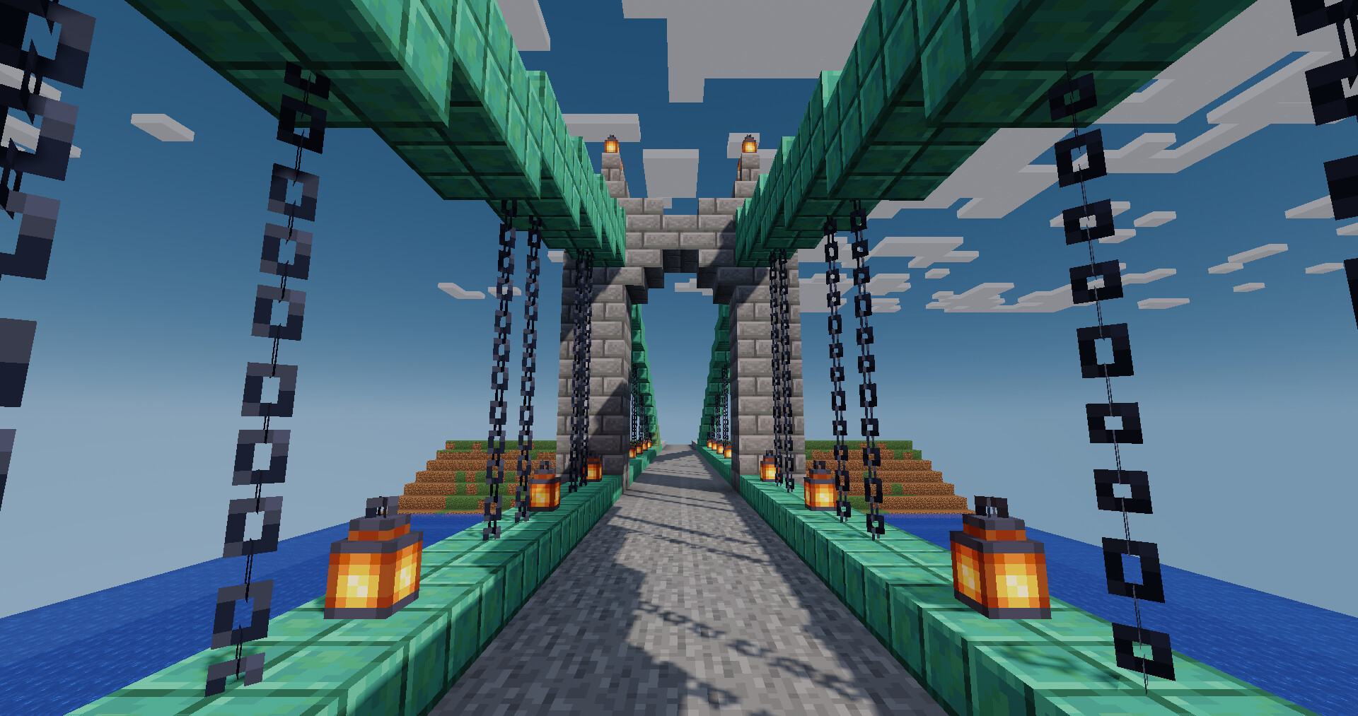 Copper Suspension Bridge Minecraft Map