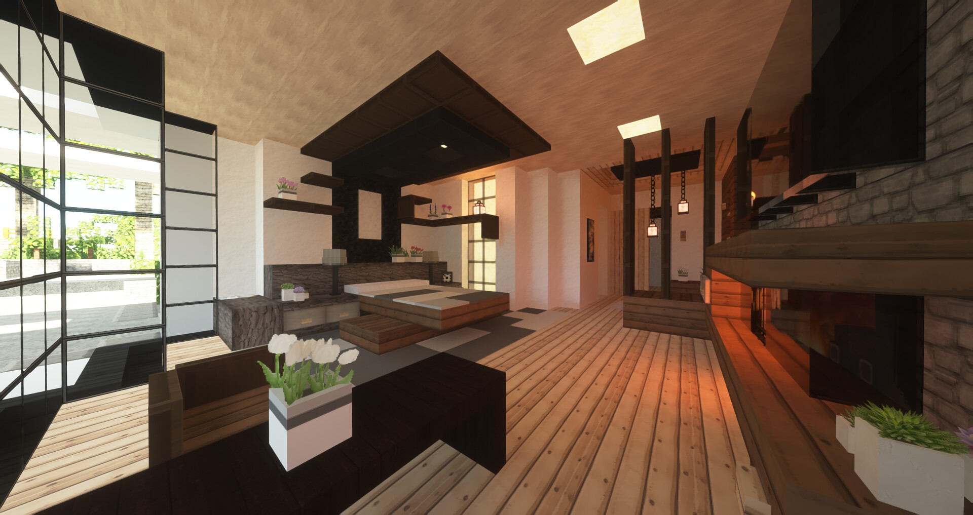 Modern Super mansion 2021 / NEW INTERIERS / +DOWNLOAD Minecraft Map