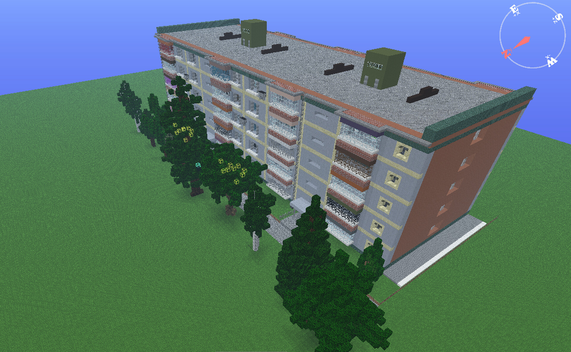 4 floors Soviet Apartment Realistic Residence by Anderbest Minecraft Map