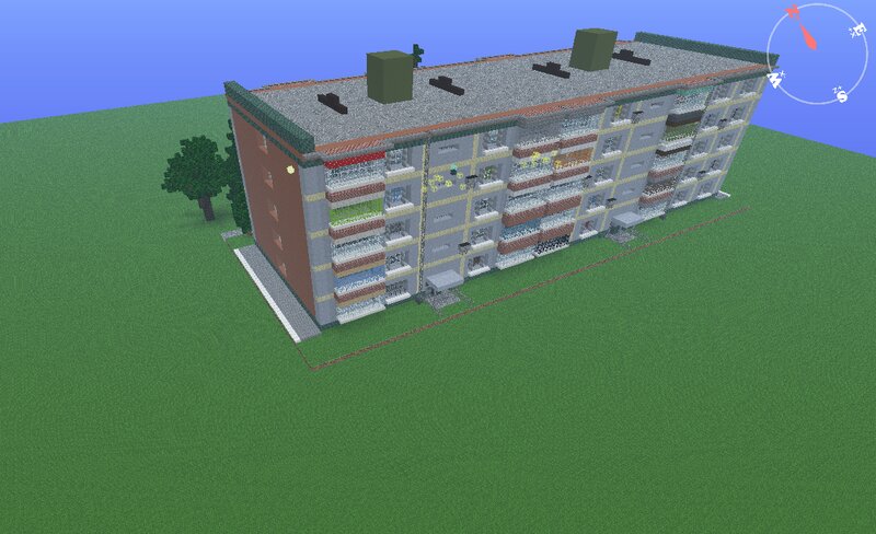 4 floors Soviet Apartment Realistic Residence by Anderbest Minecraft Map