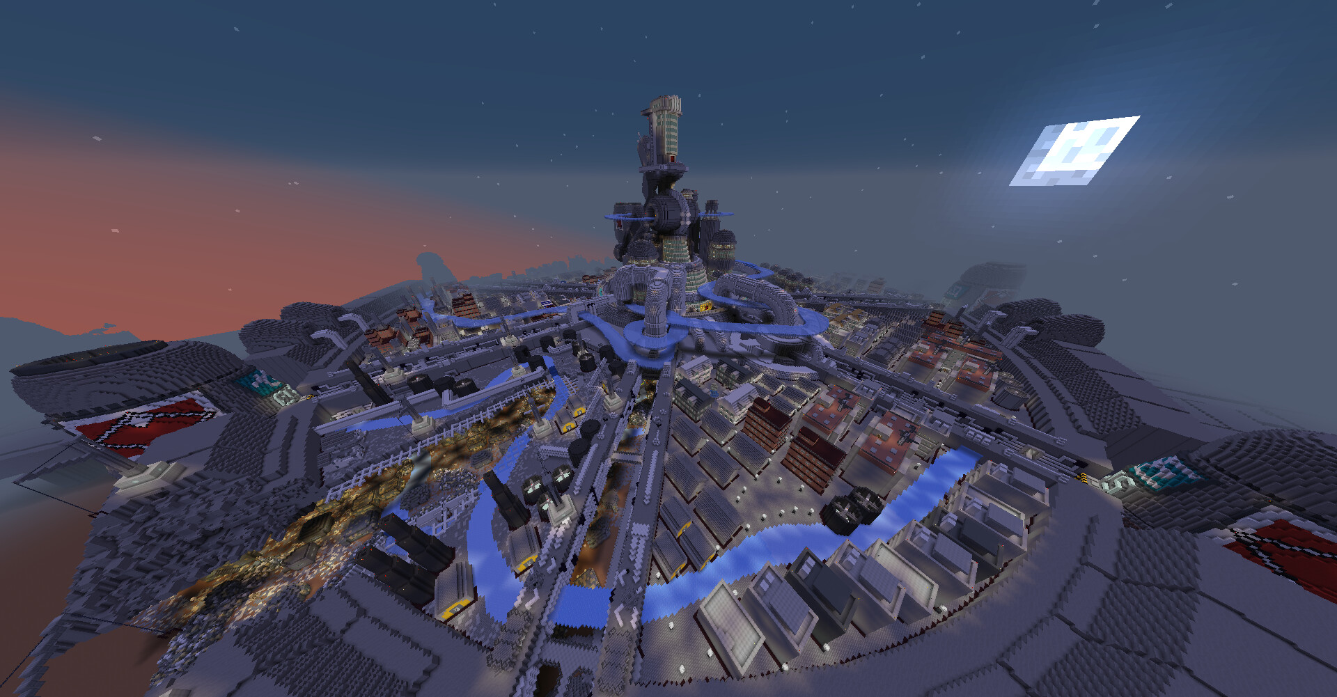 Midgar (Ice Boat Racing Track) Minecraft Map