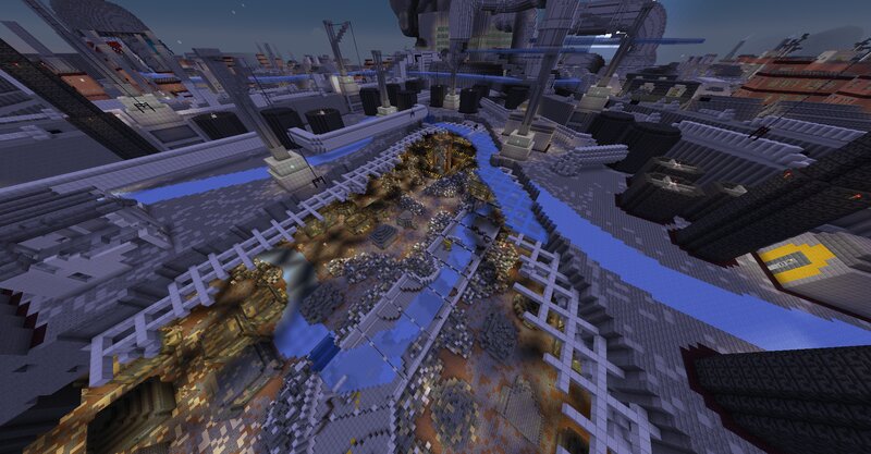 Midgar (Ice Boat Racing Track) Minecraft Map