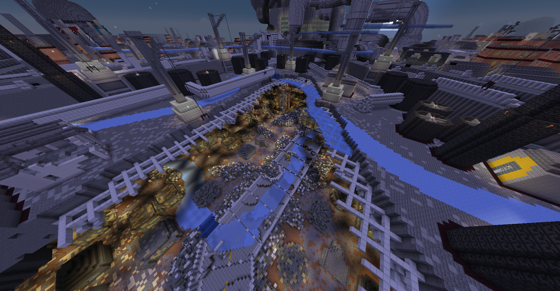 Midgar (Ice Boat Racing Track) Minecraft Map