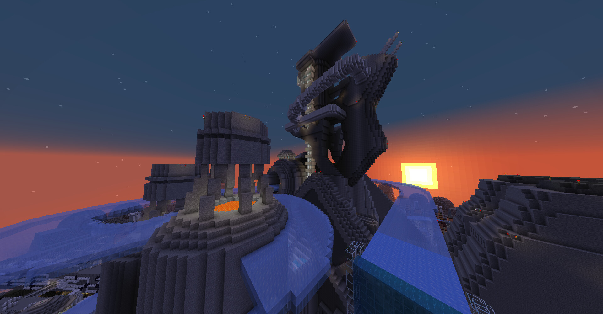 Midgar (Ice Boat Racing Track) Minecraft Map