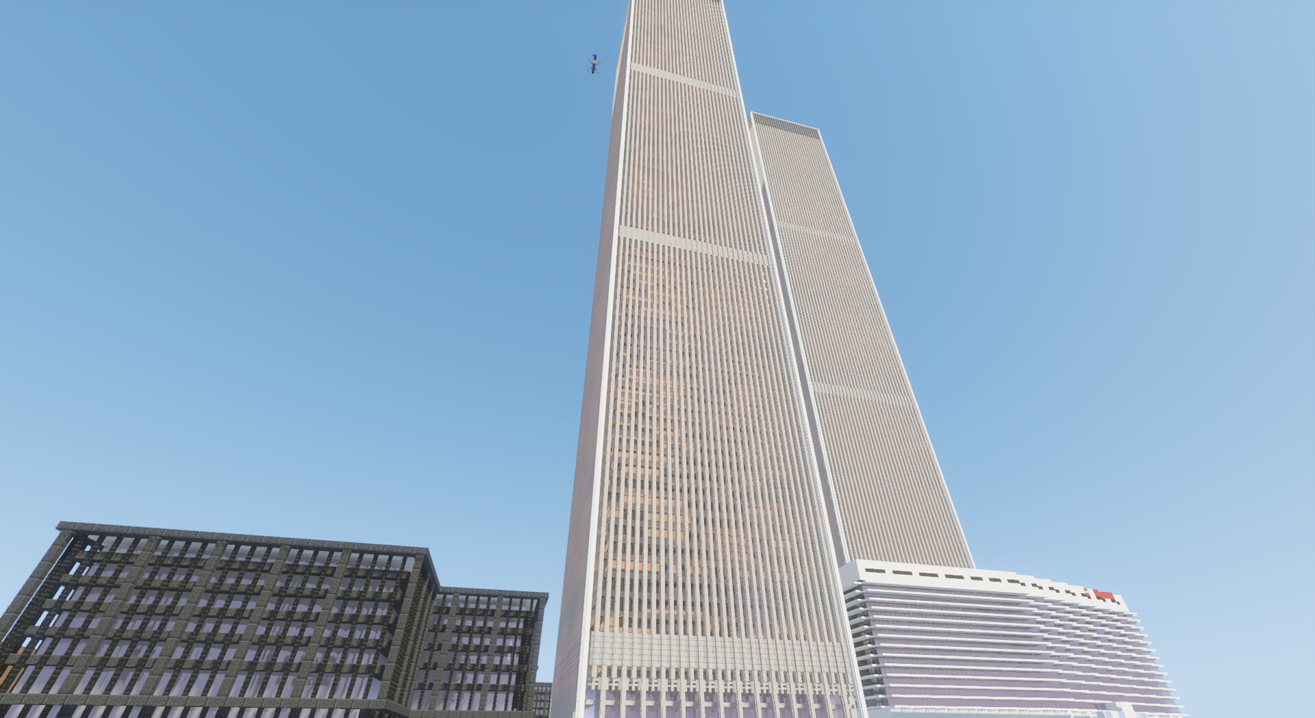 WTC Twin Towers | 1:2 scale + download Minecraft Map