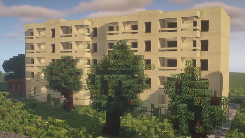 Khrushchyovka (Russian apartment building) Minecraft Map