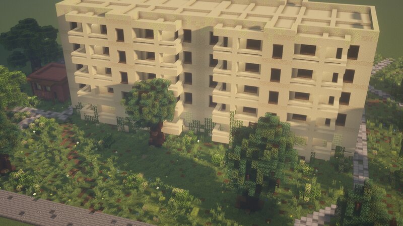 Khrushchyovka (Russian apartment building) Minecraft Map