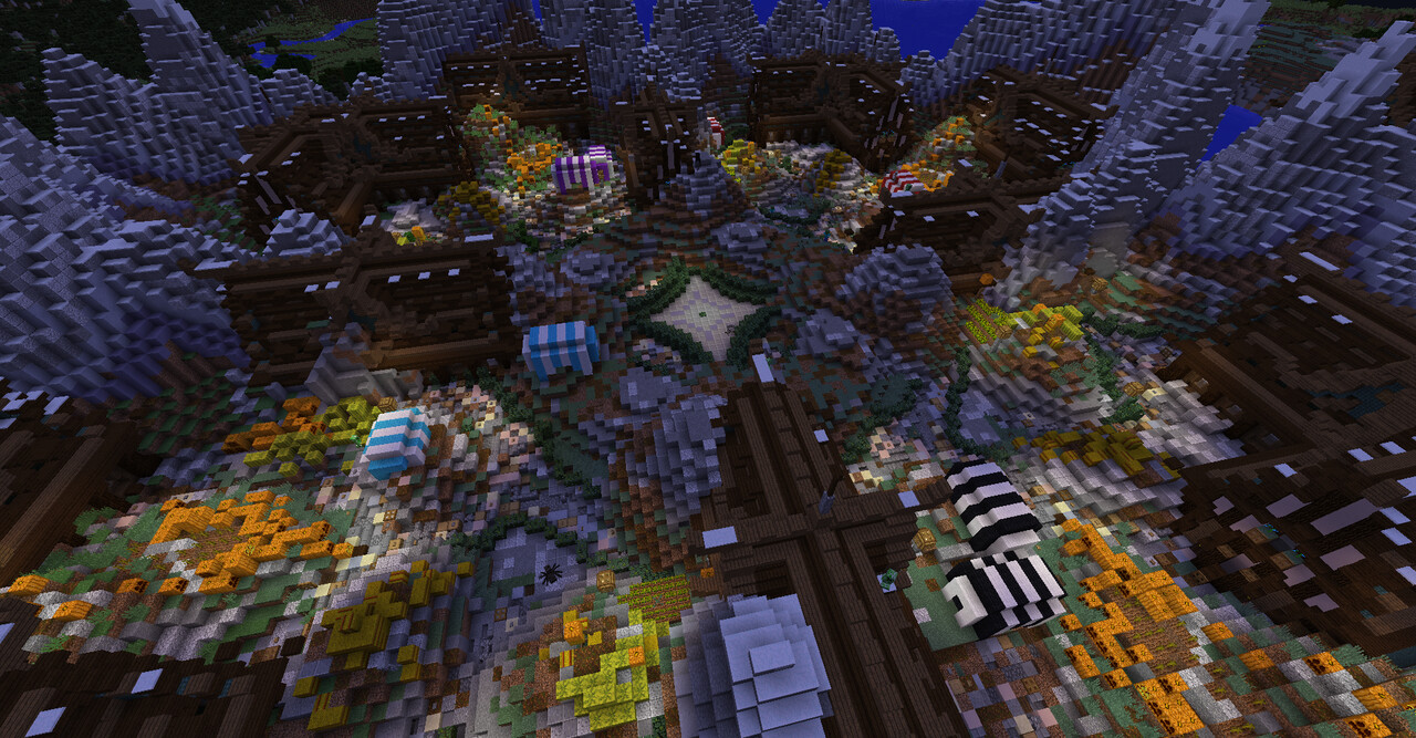 Medieval Hub village Minecraft Map