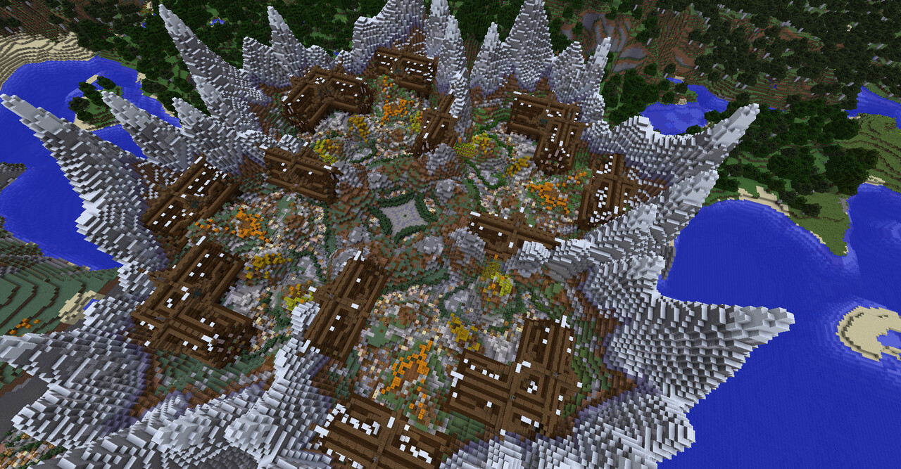 Medieval Hub village Minecraft Map