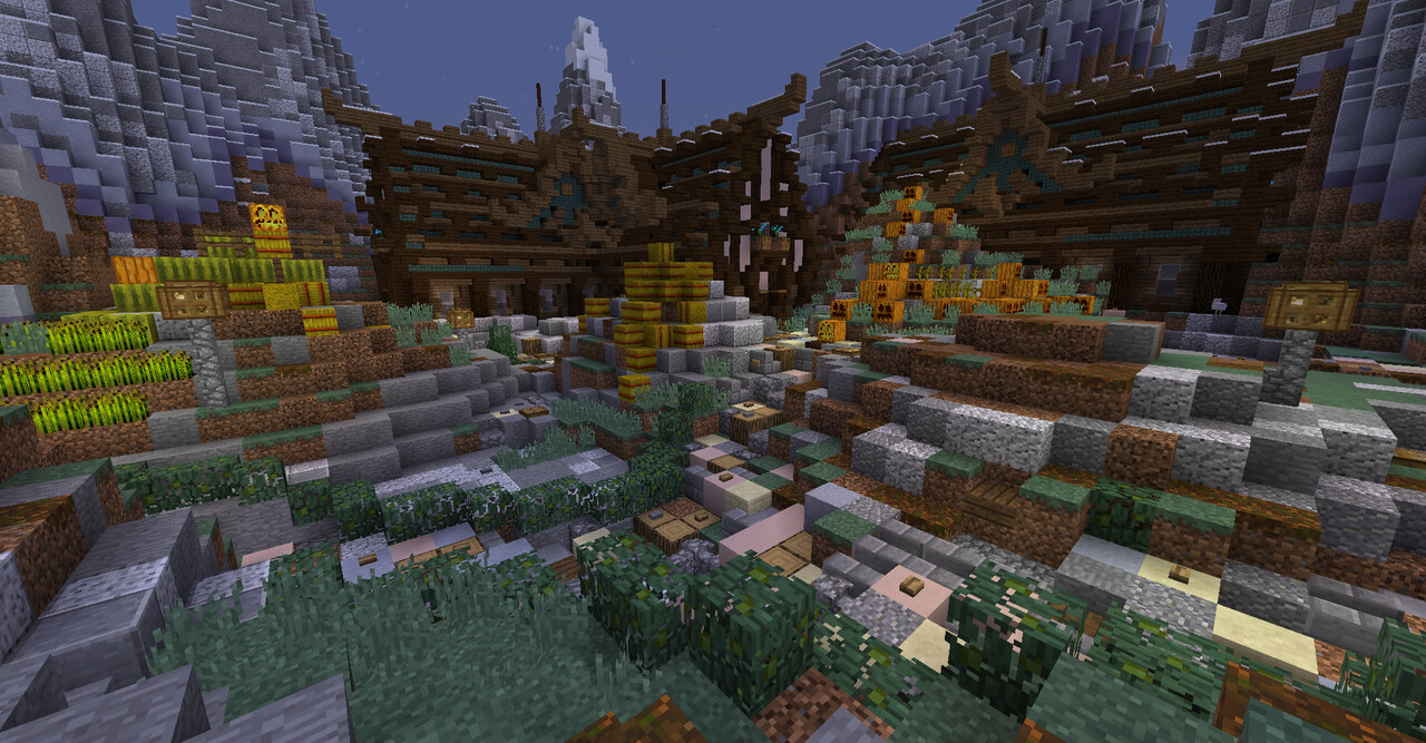 Medieval Hub village Minecraft Map