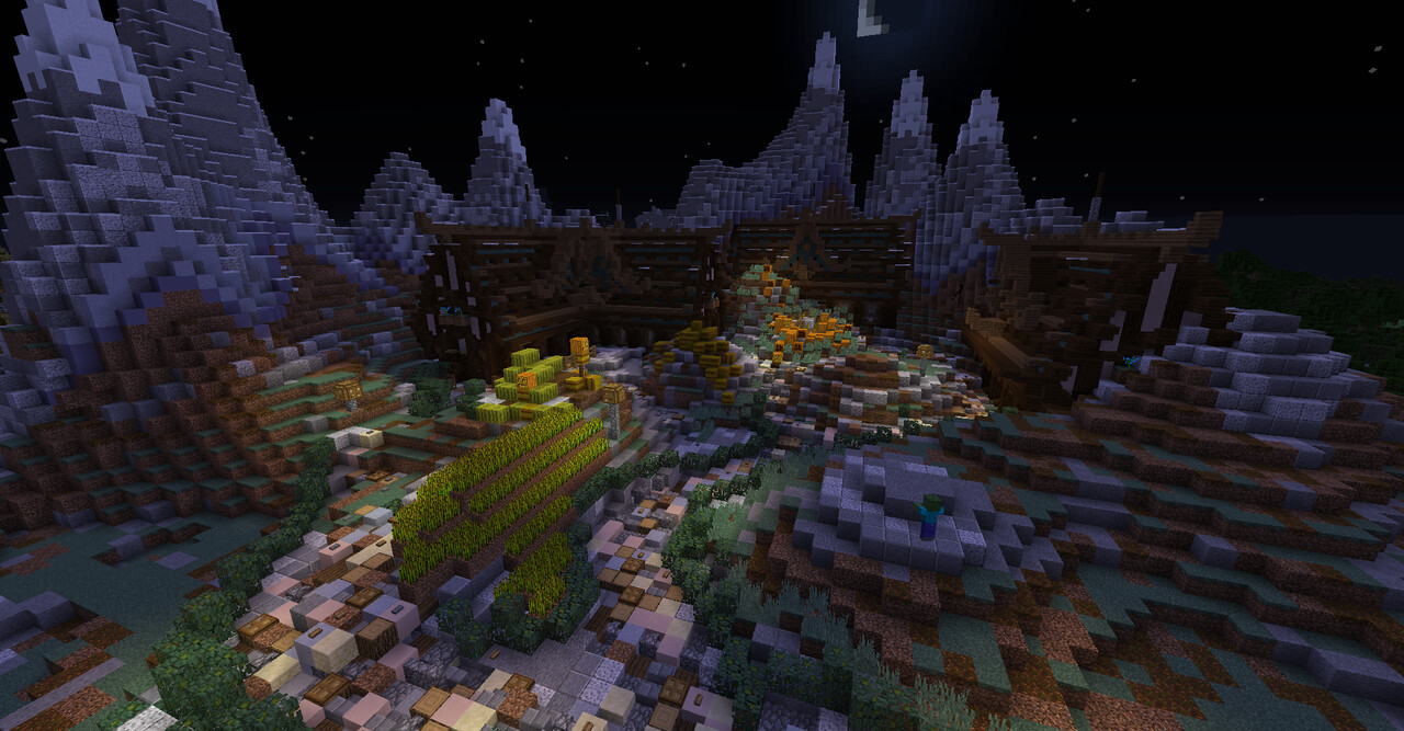 Medieval Hub village Minecraft Map