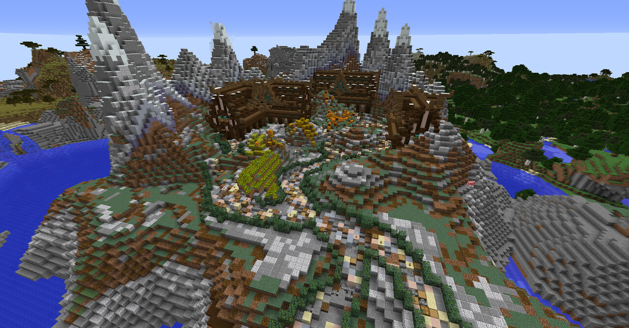 Medieval Hub village Minecraft Map
