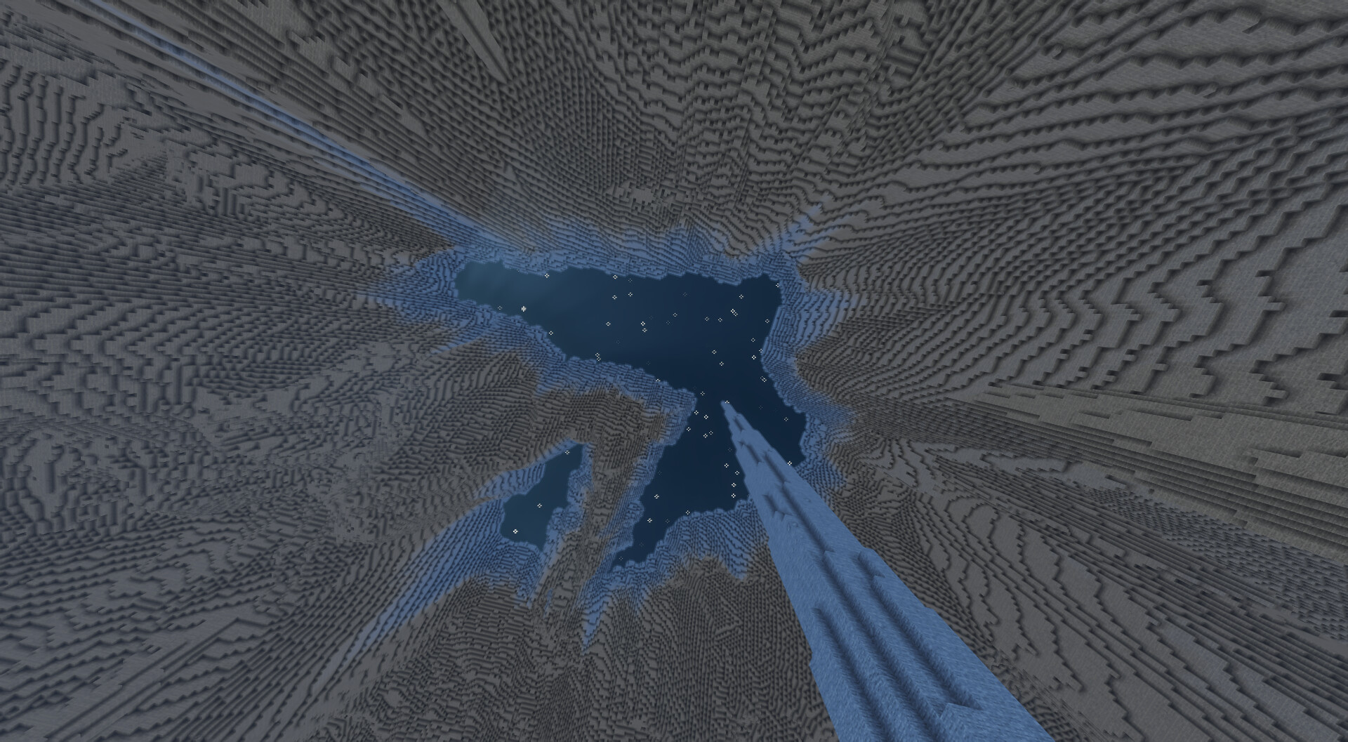 Giant Cave World (Made for mega builds) Minecraft Map