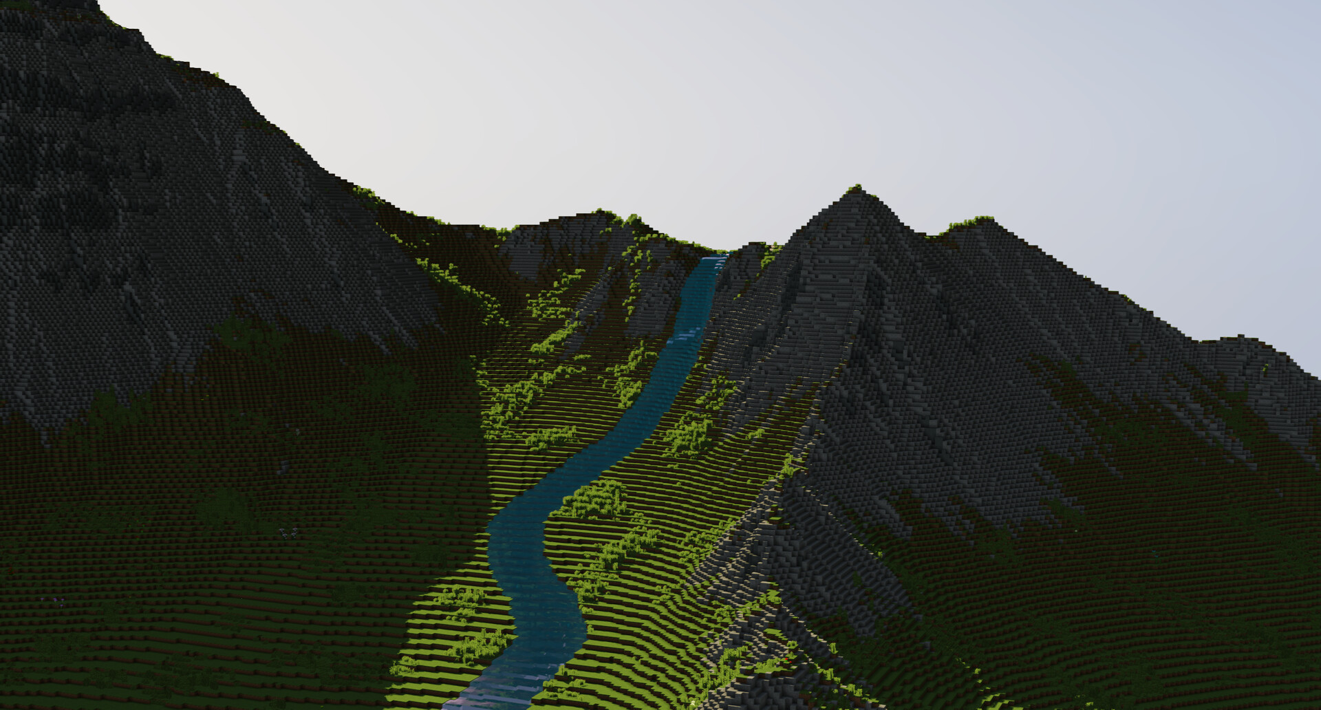 Tundra - Expansive Mountain River w/ Creeks (1000x1000) Minecraft Map