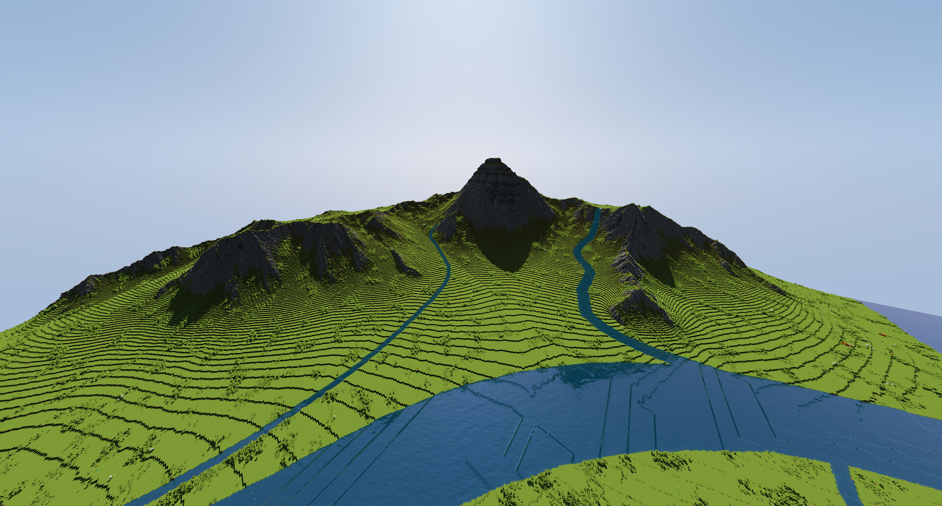 Tundra - Expansive Mountain River w/ Creeks (1000x1000) Minecraft Map