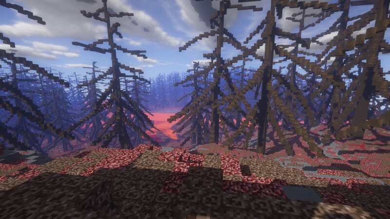 Burnt forest 1500x1500 Minecraft Map