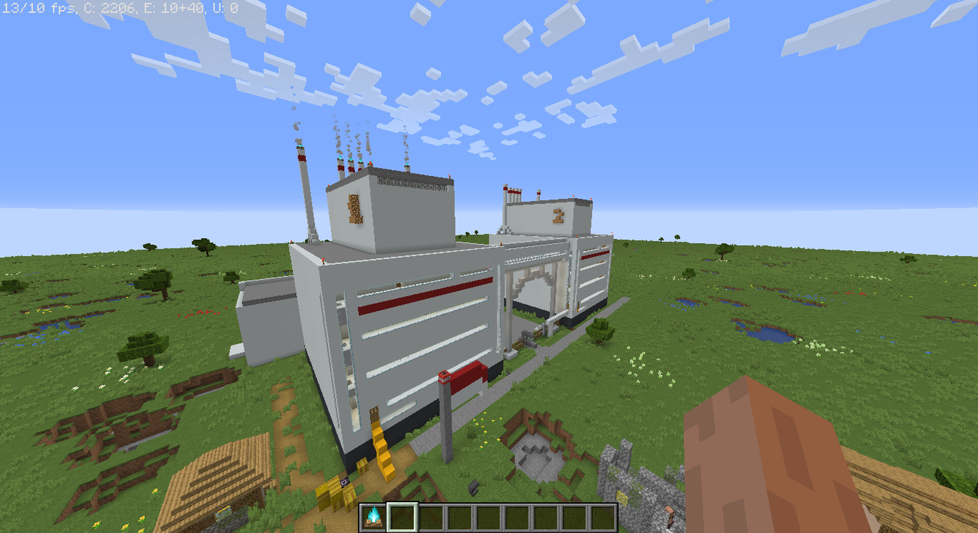 My own nuclear power plant. Phase one Minecraft Map