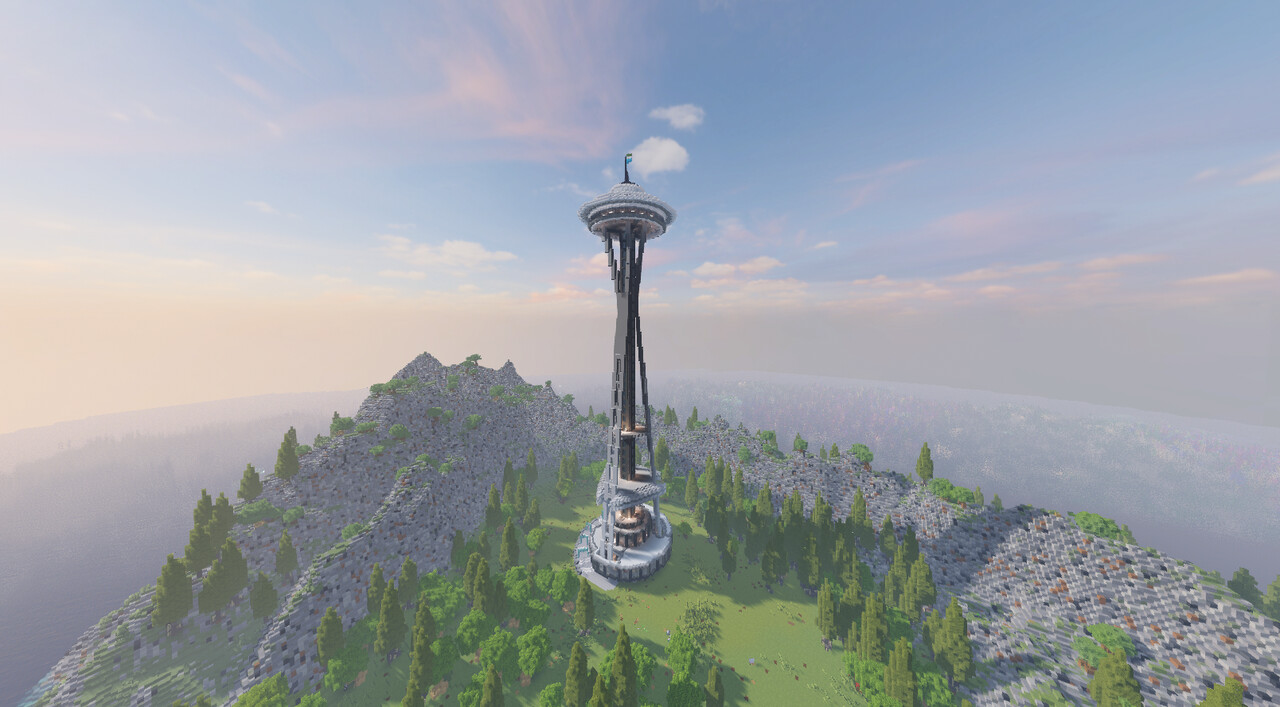 Space Needle - 1:1 Accurate Replica Minecraft Map