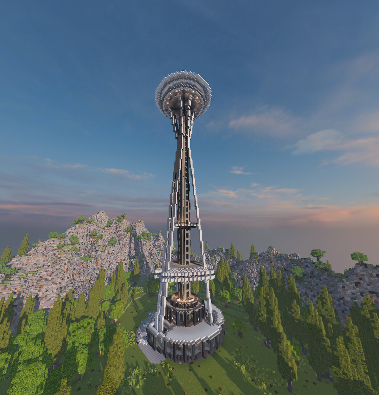 Space Needle - 1:1 Accurate Replica Minecraft Map