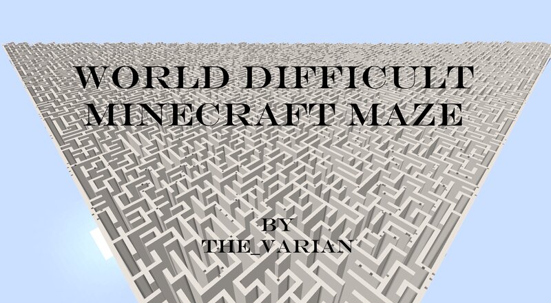 World Difficult Maze [1.15.2] Minecraft Map