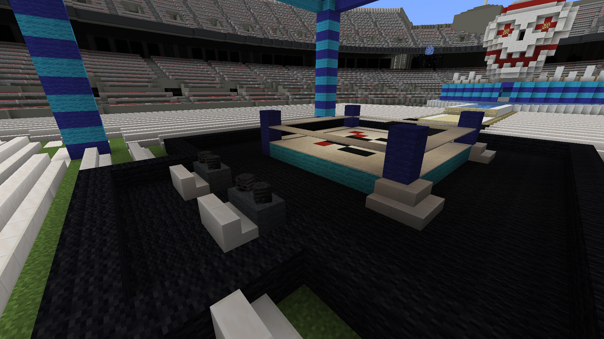WWE WRESTLEMANIA STAGE CONCEPT OHIO STADIUM PYRO Minecraft Map
