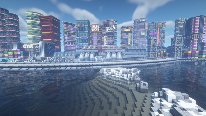 Cyberpunk City (Read Description) Minecraft Map