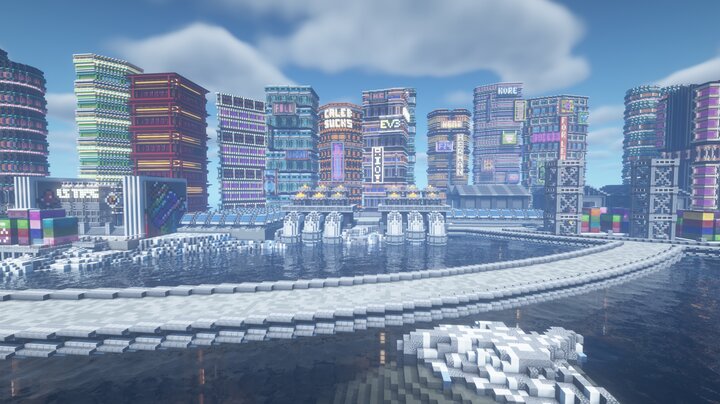 Cyberpunk City (Read Description) Minecraft Map