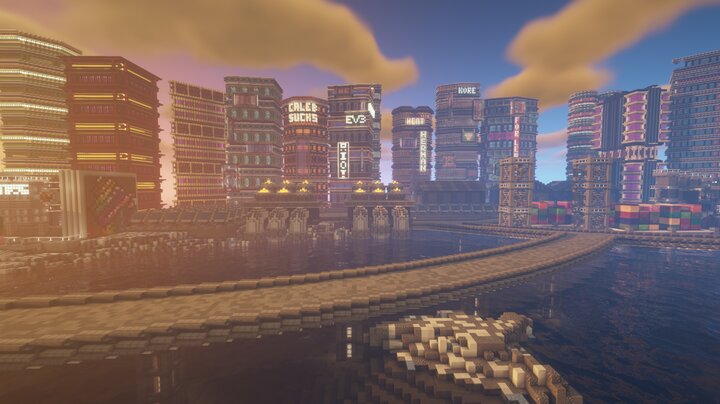 Cyberpunk City (Read Description) Minecraft Map