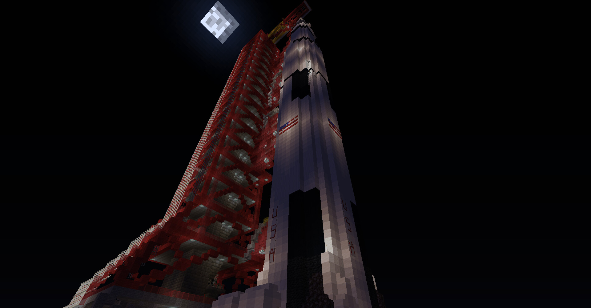 NASA Saturn V Rocket & Mobile Launcher Platform (1.16.5 Java Edition ...