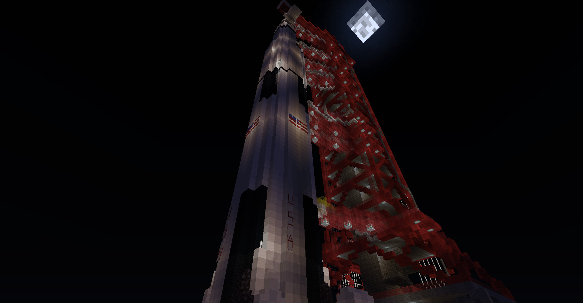 NASA Saturn V Rocket & Mobile Launcher Platform (1.16.5 Java Edition ...