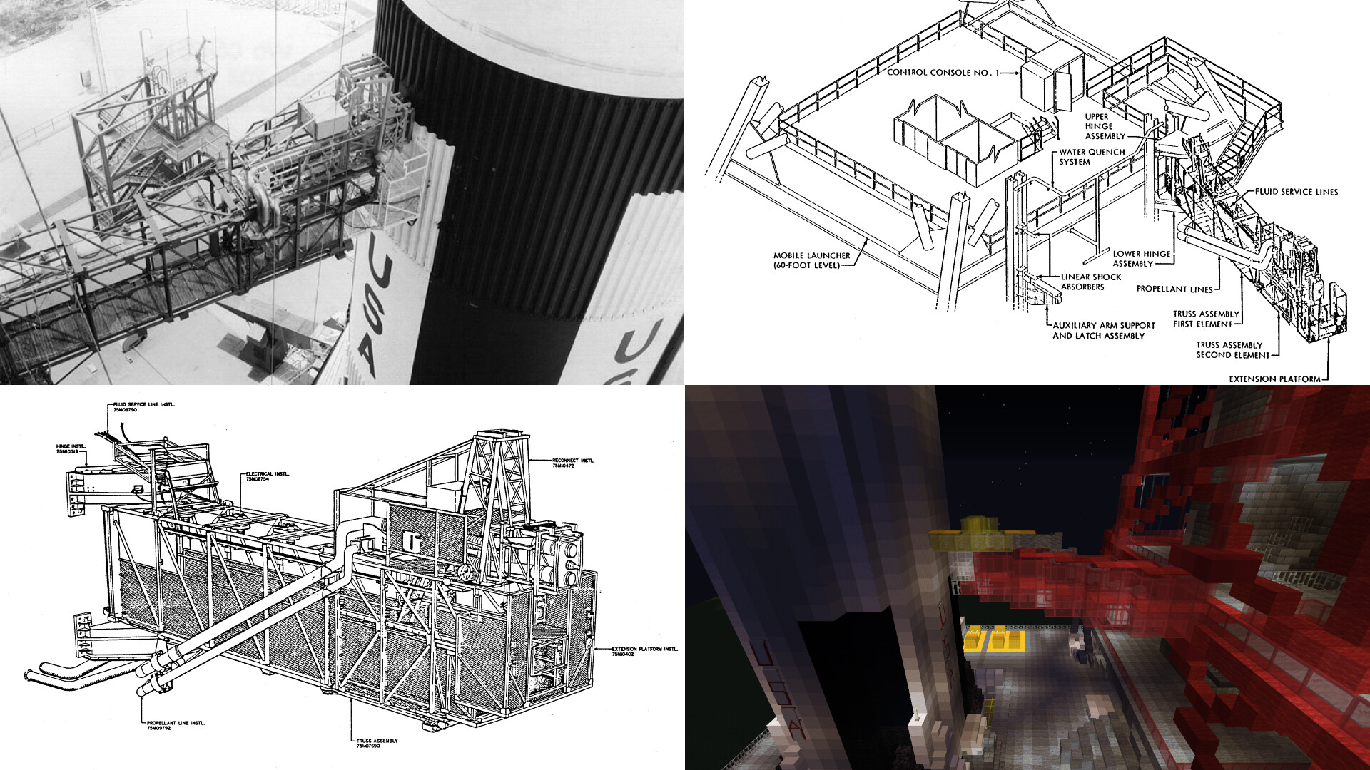 NASA Saturn V Rocket & Mobile Launcher Platform (1.16.5 Java Edition ...