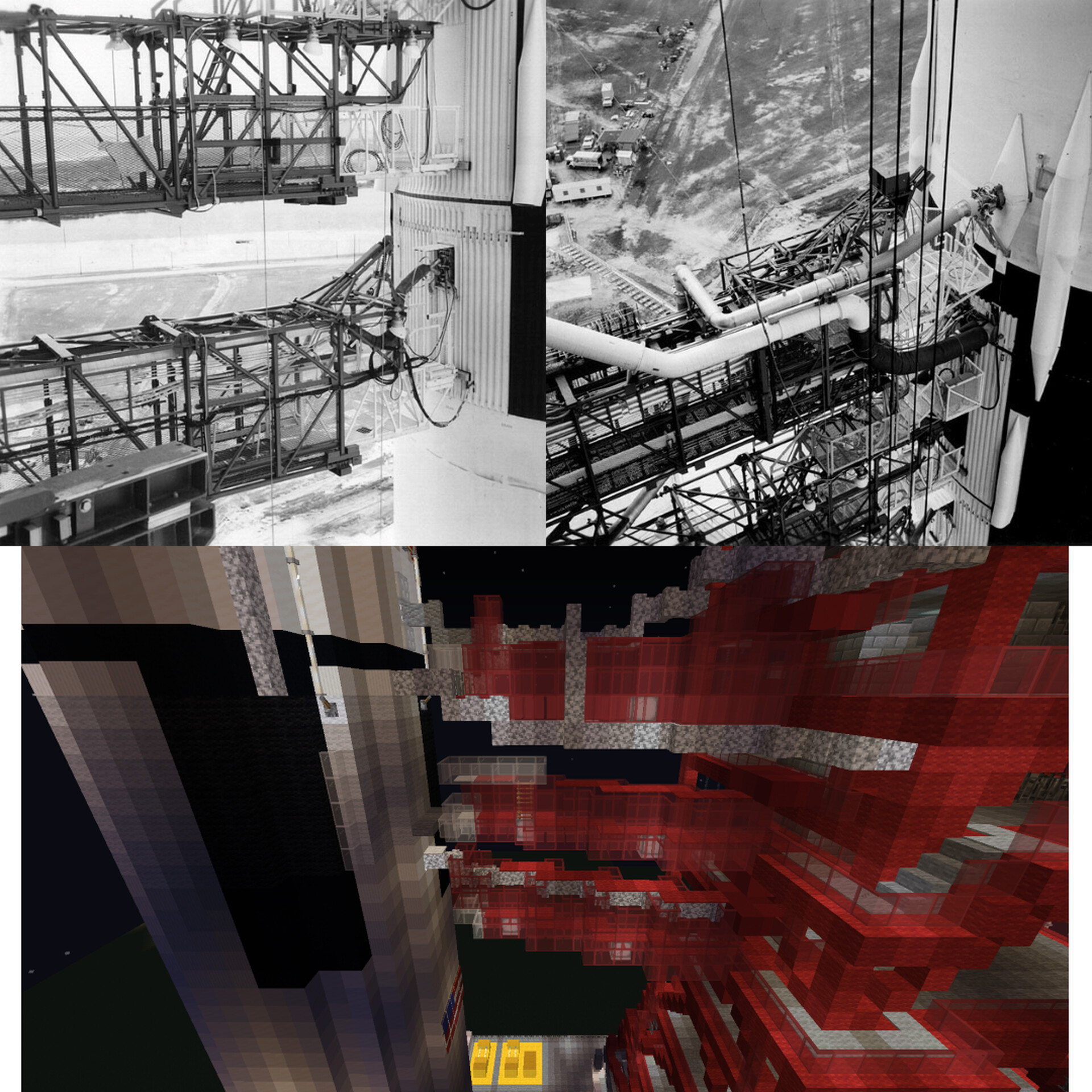 NASA Saturn V Rocket & Mobile Launcher Platform (1.16.5 Java Edition ...